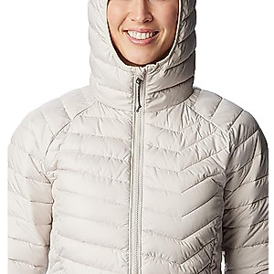 Columbia Women's Powder Lite Hooded Jacket, Dark Stone, Small