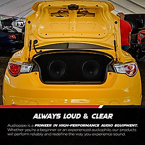 AudioPipe TXX-BDC4-12D 12 Inch 2,200 Watt High Performance Powerful Dual 2 Ohm DVC Vehicle Car Audio Subwoofer Speaker System, Black