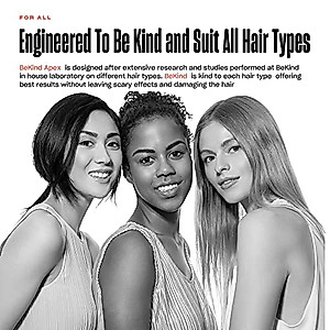 Bekind Apex 2-in-1 Hair Straightener Flat Iron, Straightener and Curler for All Hairstyles, 15s Fast Heating, Temperature Memory, Gift for Girls Women (Apex Peach)