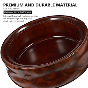 DOITOOL Wood Serving Bowls with Lid, Tableware Wooden Serving Bowls for Salad, Candys, Snack, Nuts Serving Container Condiment Container (8.25x8.25x2.85 Inch)