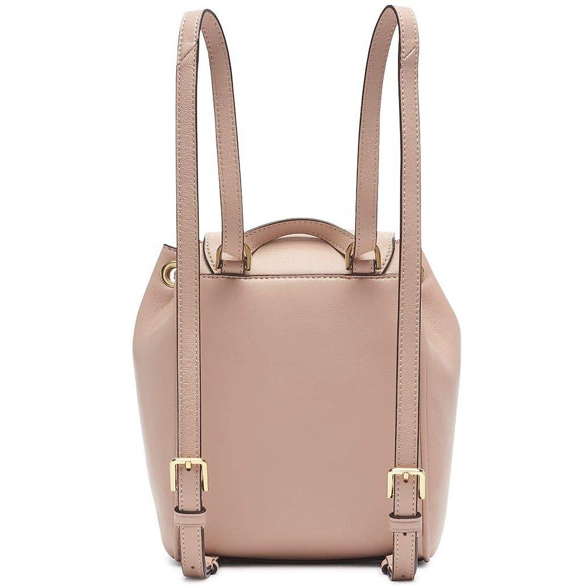 Calvin Klein Soft Lock Lamb Leather Small Convertible Backpack & Crossbody, Pale Rose