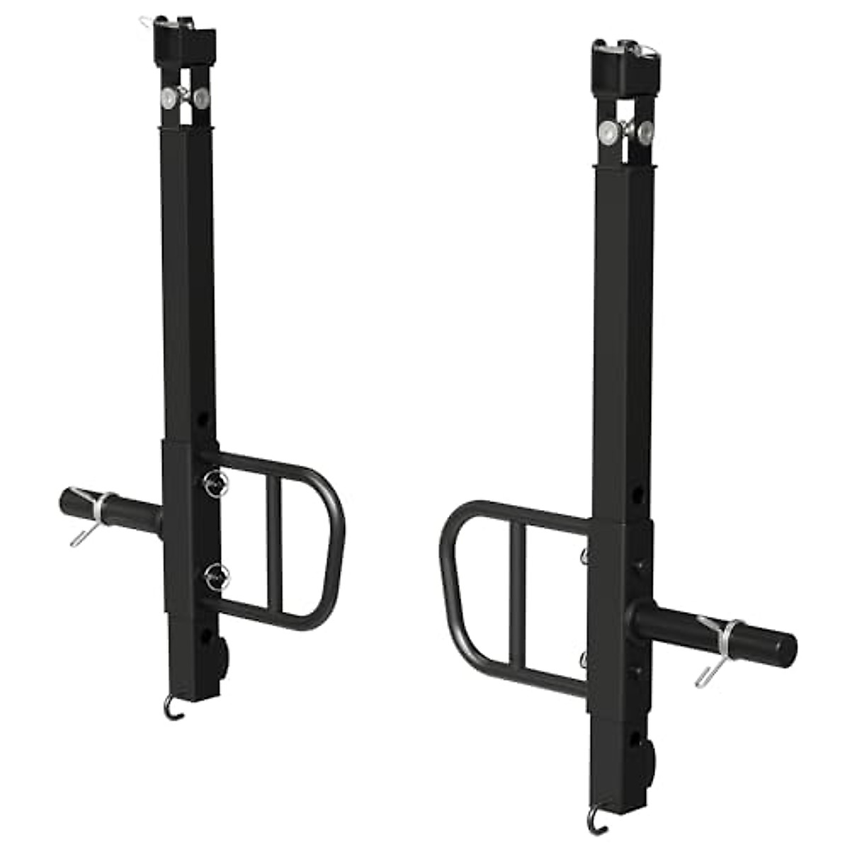 Mikolo Jammer Arms for Power Cage,2"x2" Power Rack, Adjustable Lever Arm Power Rack Attachment for Home Gym Attachments & Accessories,Fit for 1" Holes, 50x50mm, F4 K6 Rack & M4 Smith Machine