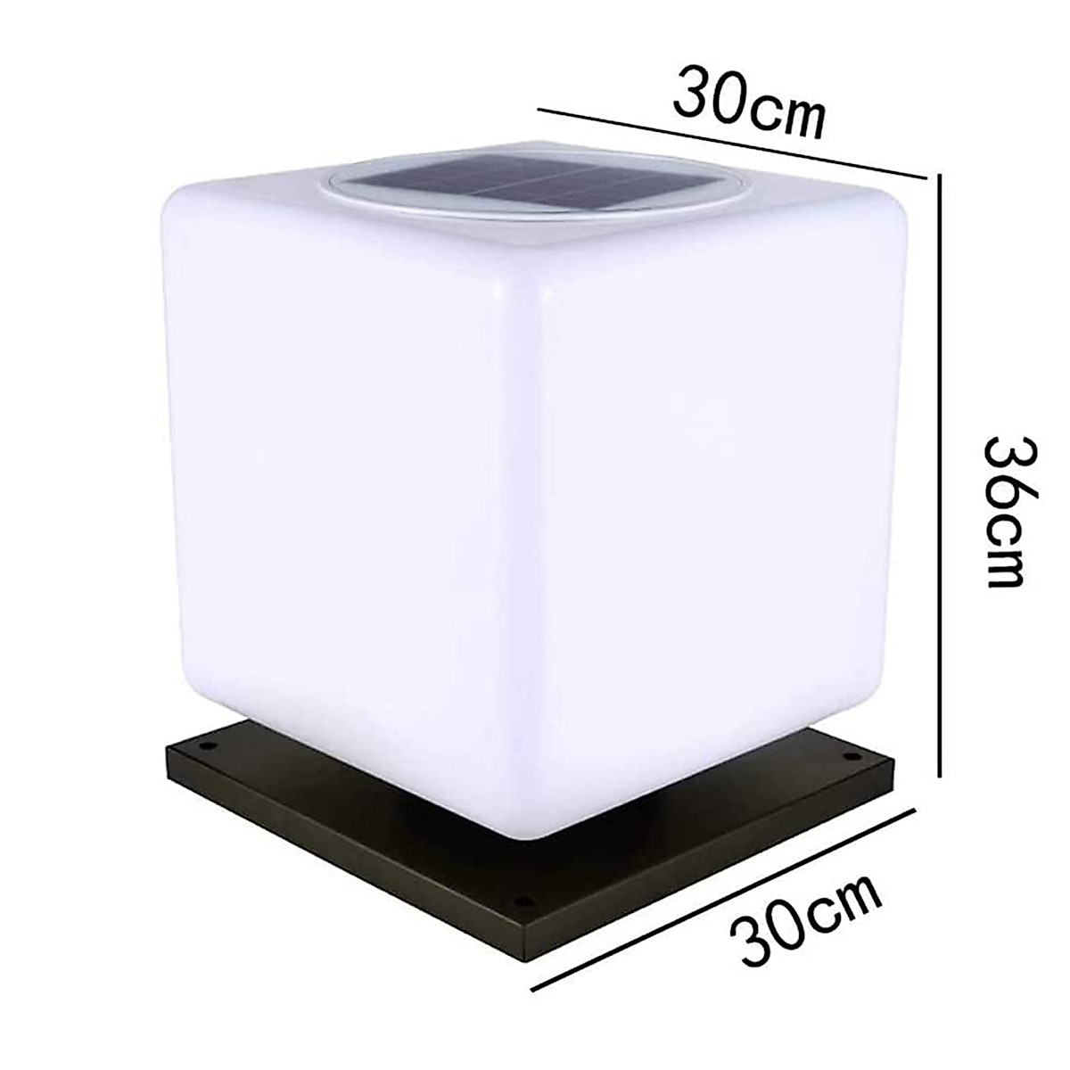 KLFJFD Solar Lights Outdoor, Solar Column Headlights,Waterproof Rainproof Gate Patio Table Lamp Lantern,for Home Garden etc