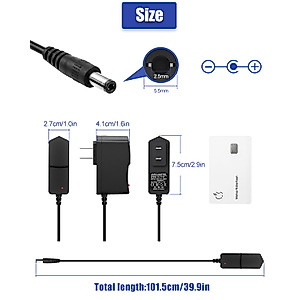 GMJYC 12V 1A 12W Adapter, 120-240V AC to DC 12volt 1amp 500mA 800mA Power Supply with 5.5x2.5mm Tip for Fan, Massagers, WIFI, Home Camera, Printer, Router, Keyboard, Electronic Piano, LED Light Strips