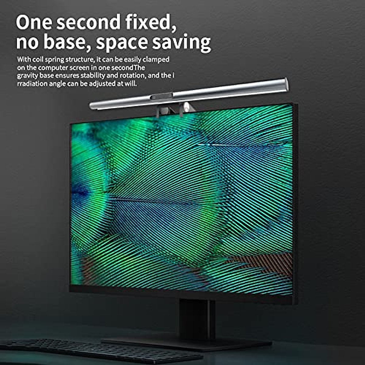 XINBAOHONG Screenbar E-Reading LED Computer Monitor Light Task Lamp, Gaming Lights, USB Powered Office Lamp with Backlight, Adjustable Brightness/Color Temperature Reading Light