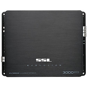 Sound Storm Laboratories EV3000D Evolution Series Car Audio Amplifier – 5000 High Output, Class D, Monoblock, 1 Ohm, Low Level Inputs, Low Pass Crossover, Hook Up to Stereo and Subwoofer