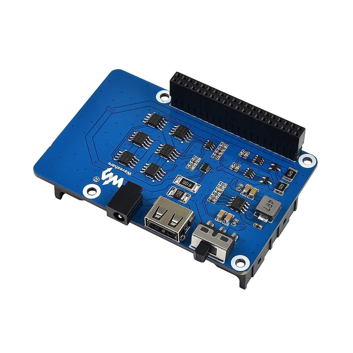 5V Uninterruptible Power Supply UPS Module HAT Adapter Starter Kit for RPI Raspberry Pi 3B Plus 4 4B 3 Model B+ 2GB 4GB 8GB（Without Battery）