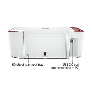 HP DeskJet 2742 Series All-in-One Color Inkjet Printer I Print Copy Scan I Wireless USB Connectivity I Mobile Printing I Up to 4800 x 1200 DPI Up to 7 ISO PPM I Cinnamon + Printer Cable