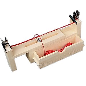 MIAO JIN Wood Bracelet Maker Kit Hand Knitting Simple Operation Paracord Jig Tool Clear Scale for Woven Bracelets Braiding Toot with 2 Clamp and Storage Box