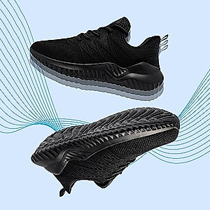 Tinefiy Steel Toe Shoes for Men Lightweight Comfortable Slip Resistant Safety Work Sneakers Cushion Puncture Proof Shoes Indestructible Shoe Size 10