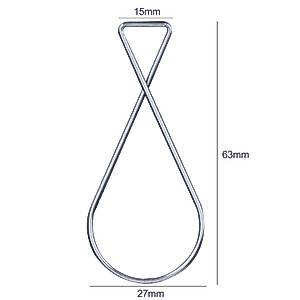 50 Pack Ceiling Hooks Clips - Classroom Decorations Grid Ceiling Hanging Hooks Clips