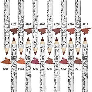 Matte Lip Liner Pencil, Professional Long Lasting Lip Liner Pencil Waterproof Lip Liners, Pack of 12