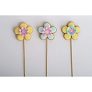 Fox Run Flower Cookie cutters, 6 piece, Metallic,3621