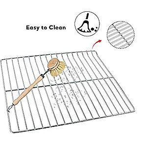 Uniflasy Cooking Grate Replacement Parts for Masterbuilt Electric Smoker 30 Inch, Stainless Steel Grids Masterbuilt MB20071117,MB20070421,MB20070210 Smoker grates Replacement, 14.6" x 12.2", 3 Pack