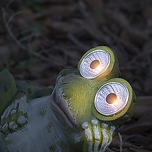 Sea Creations Solar Powered Garden Frog Figurine