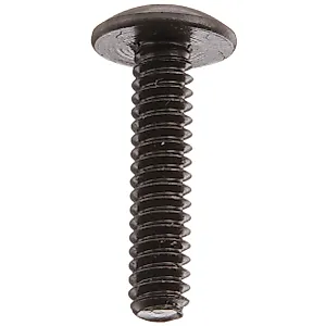 Small Parts 0610MPTB Steel Truss Head Machine Screw, Black Oxide Finish, Meets ASME B18.6.3, #2 Phillips, #6-32 Thread Size, 5/8" Length, Fully Threaded, Imported (Pack of 100)