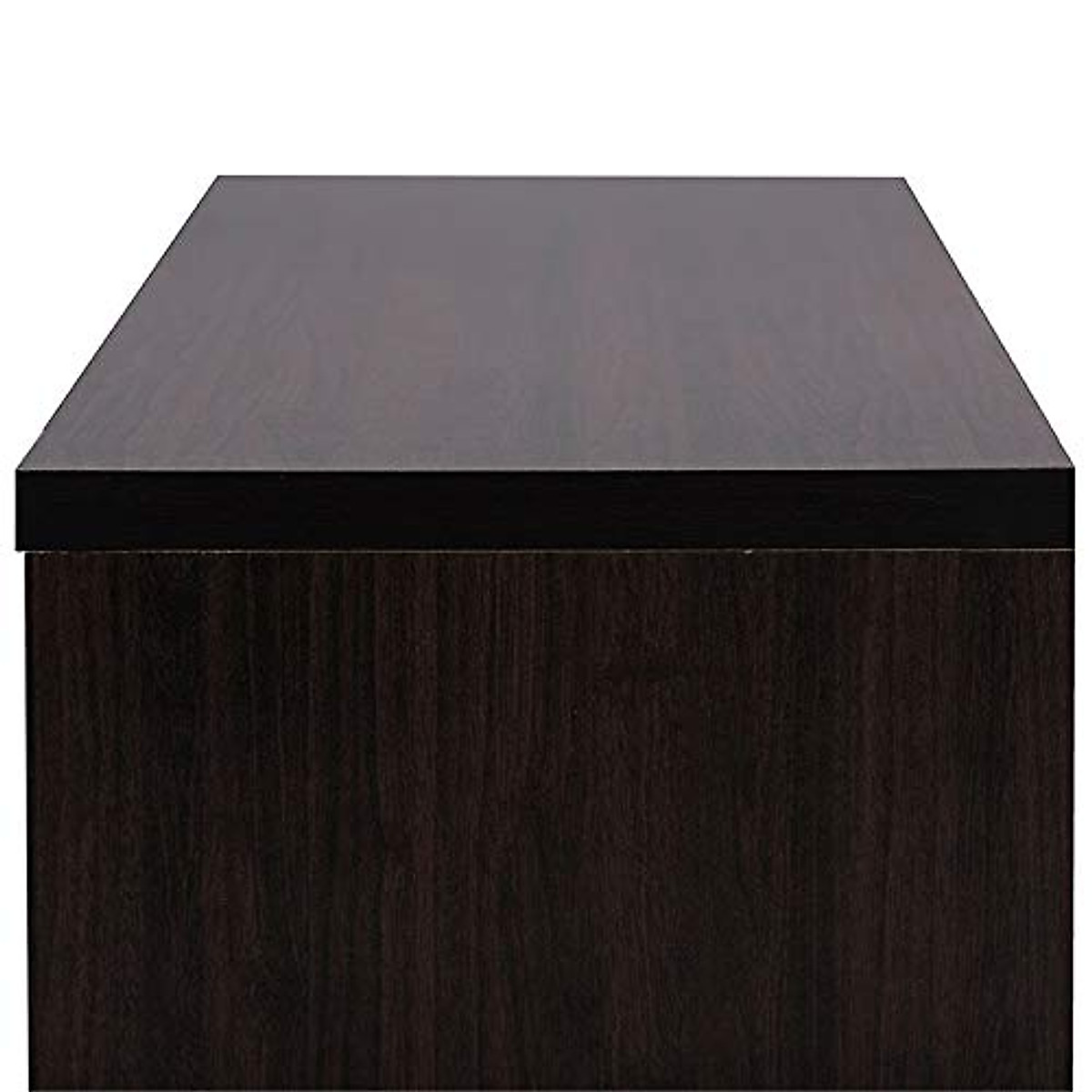 Baxton Studio Beasley 5-Shelf Wood TV Stand, Dark Brown (118-6481-HiT)
