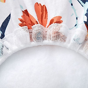 Ironing Board Cover with Floral Print Padding, Drawstring, Standard Size (15 x 54 in)