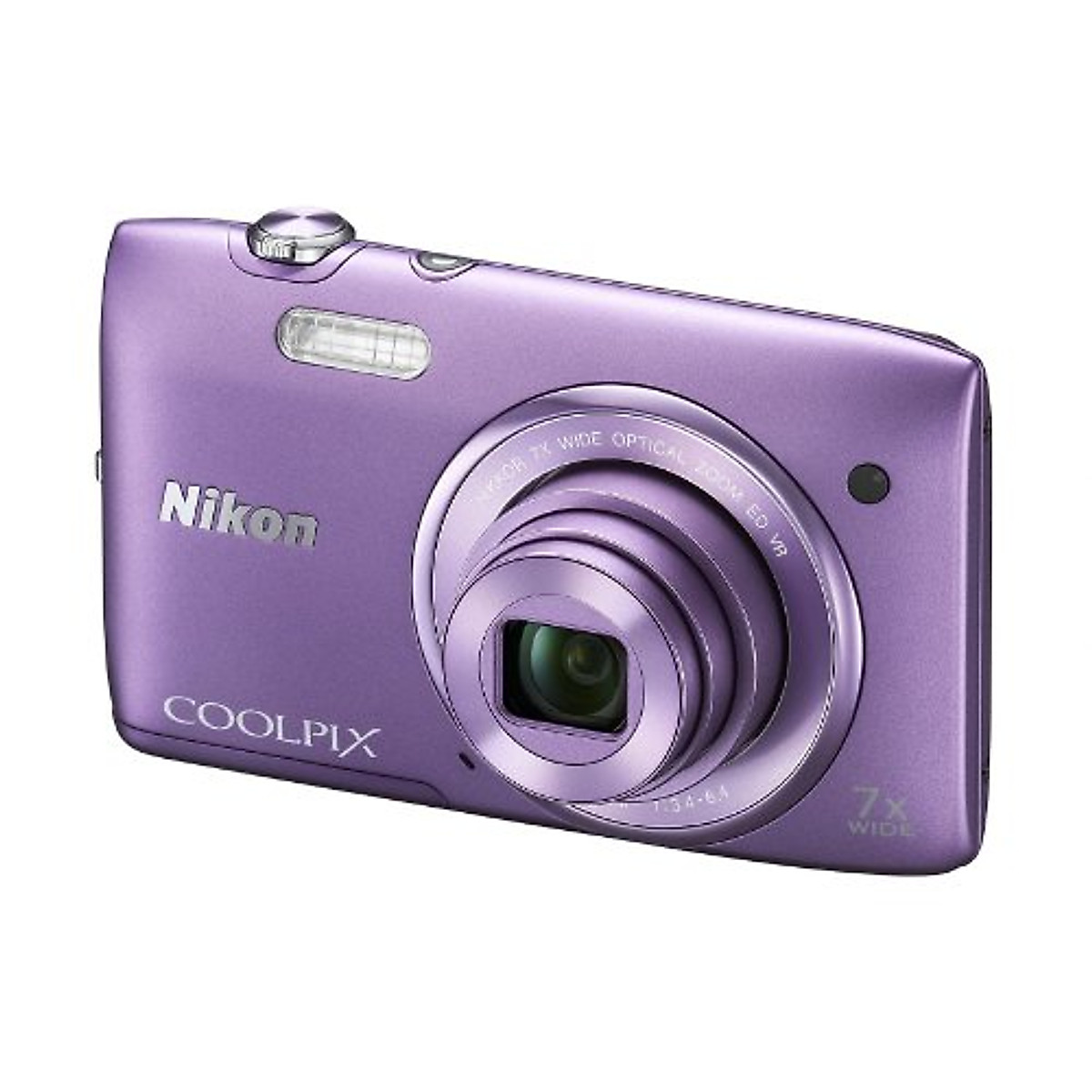 Nikon COOLPIX S3500 20.1 MP Digital Camera with 7x Zoom (Purple) (OLD MODEL)