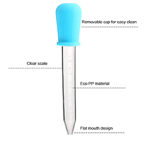 Dropper Pipettes Silicone 5 ML for Kids Candy Gummy Making with Stand 12pcs