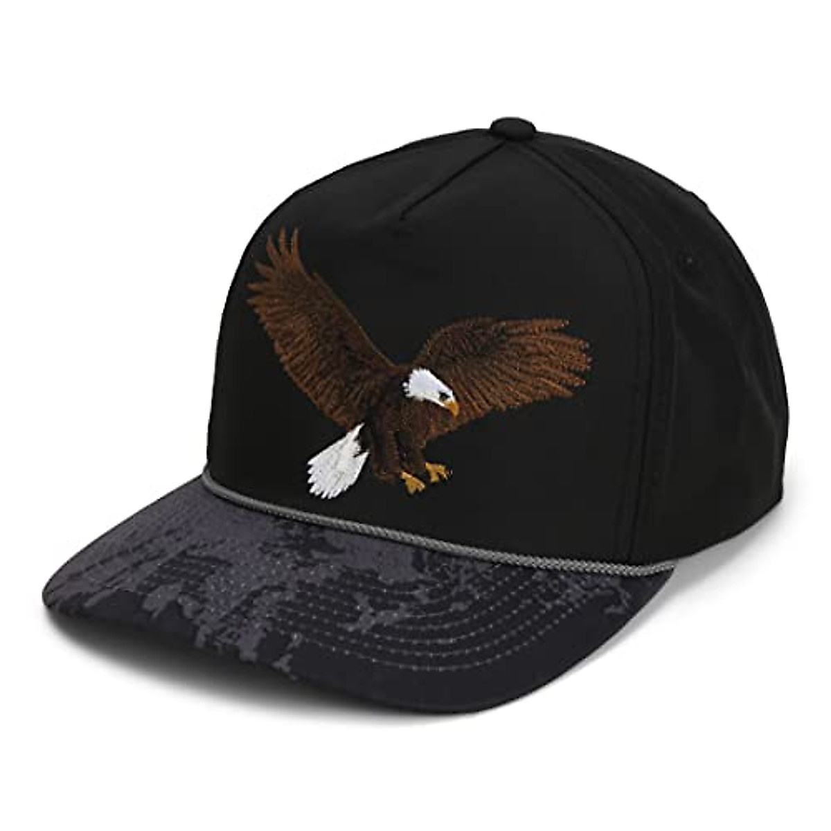 Paramount Outdoors American Eagle Hat Patriotic Trucker Rope Cap American Fit and Stretch Comfort Snapback Quick Dry Fabric