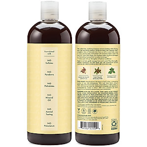 Shea Moisture Jamaican Black Castor Oil Strengthen & Restore Shampoo, Shea Butter, Peppermint & Apple Cider Vinegar, Sulfate Free, Natural, Chemically Processed Hair, Family Size, 16 Fl Oz
