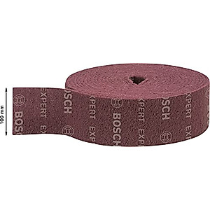 Bosch Professional 1x Expert N880 Fleece Roll (for Steel Sheets, Width 100 mm, Length 10 m, Accessories Hand Sanding)