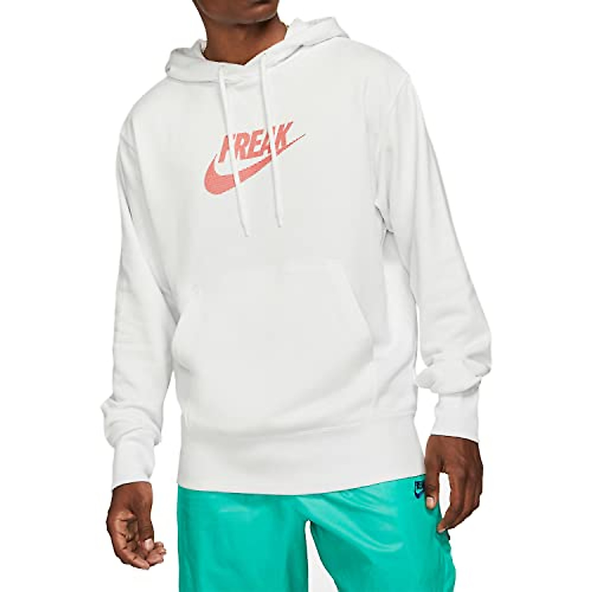 Nike Giannis Freak Pullover Hoodie Mens Size - X-Large White/Magic Ember