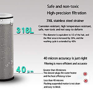 CJGS Water Pre-Filter,Whole House Spin Down Sediment Water Filter- Flushable Prefilter Filtration for Whole House Water Filter Purifier System Pipe Diameter 25mm