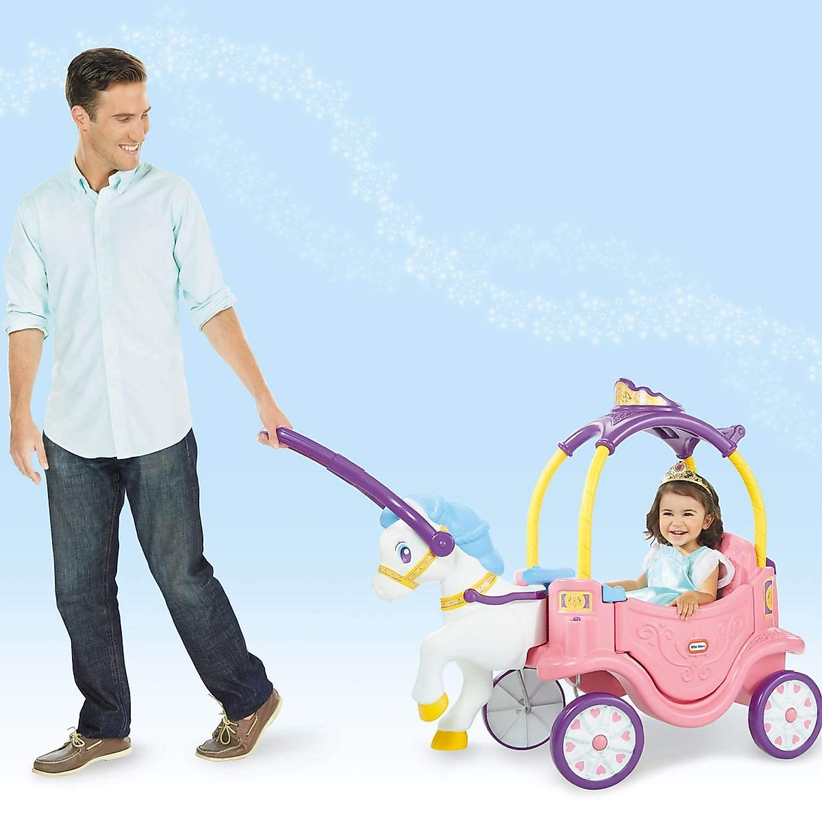 Little Tikes Princess Horse & Carriage, Multicolor Large