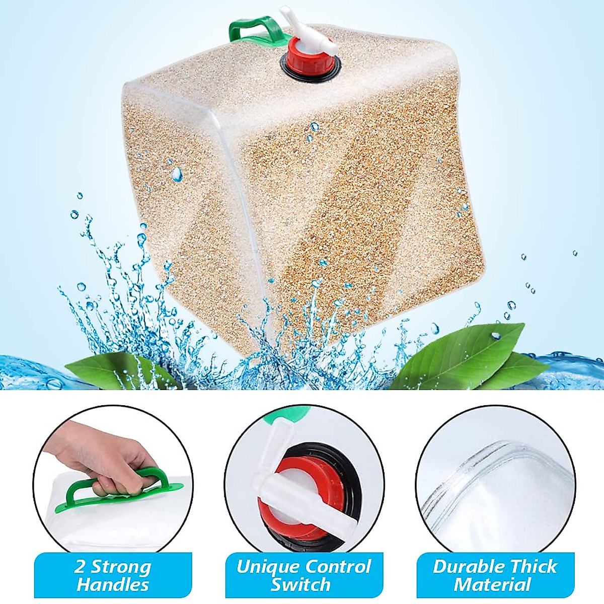 2Pack Swimming Pool Ladder Weights, Universal Step SandBag, Plastic Fillable Anchor Bag Container Steps Weight Stair Weights for Above Ground Entry System (11x11 Inches), Clear