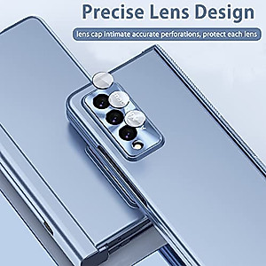 NINKI Compatible Samsung Galaxy Z Fold 4 Case with S Pen Holder & S Pen,Hinge Protection Case for Samsung Z Fold 4 Case with Screen Protector,Samsung Z Fold 4 5g Case Galaxy Fold 4 5g Phone Case Blue