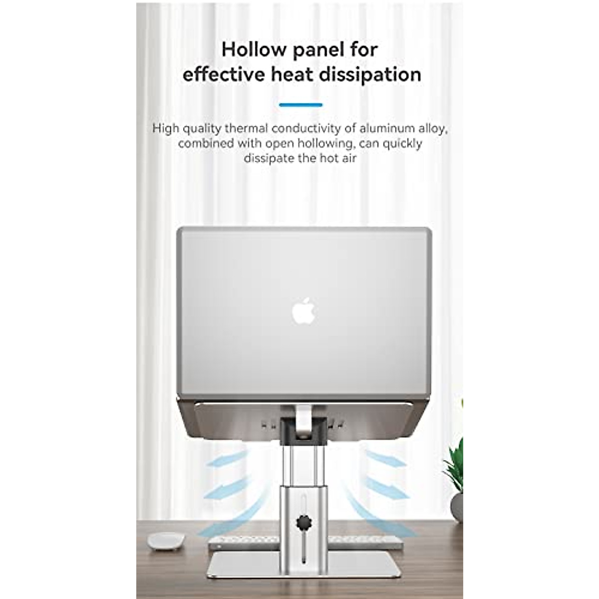 KitBox Laptop Stand for Desk with Adjustable Height and Angle,Aluminum Alloy Notebook Stand for All Laptop.