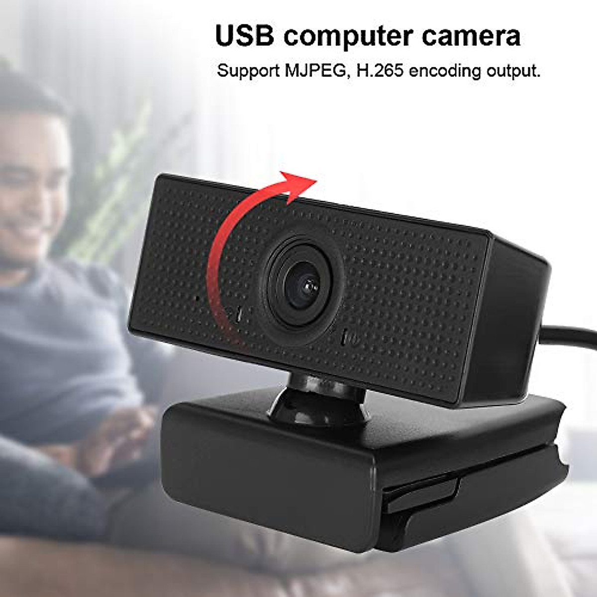 Zyyini Bindpo 1080P 30fps USB Webcam, 2MP PC Laptop Web Camera with HD Microphone, Automatic White Balance, Plug and Play for Video Conference, Online Teaching, Recording