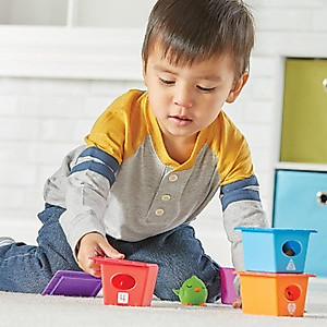 Learning Resources Peek-a-Bird Learning Buddies - 15 Pieces, Age 18 Months+ Toddler Learning Activities, Preschool Toys, Educational Toy for Color Teaching