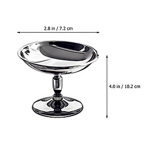 YARNOW Appetizer Plates s Stainless Steel Serving Dessert Bowls Trifle Bowl Footed Yogurt Bowl Sauce Bowls Snack Candy Cups for Salad Fruit Pudding