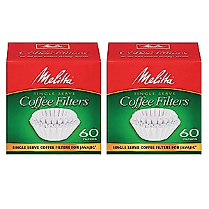 Melitta Java Jig, Single Serve Paper Coffee Filters - 2 Pack