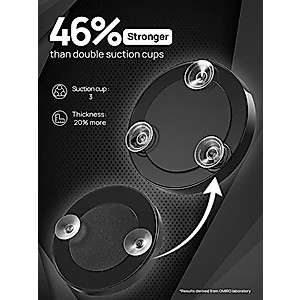 OMIRO 20X Magnifying Mirror and Eyebrow Tweezers Kit, 3.5" Three Suction Cups Magnifier Travel Set