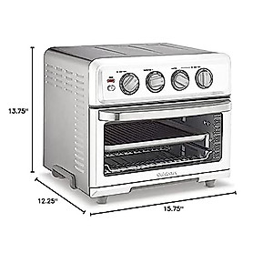 Cuisinart TOA-70W AirFryer Toaster Oven with Grill - White Bundle with Cuisinart Advantage 6-Piece Ceramic Coated Serrated Steak Knife Set