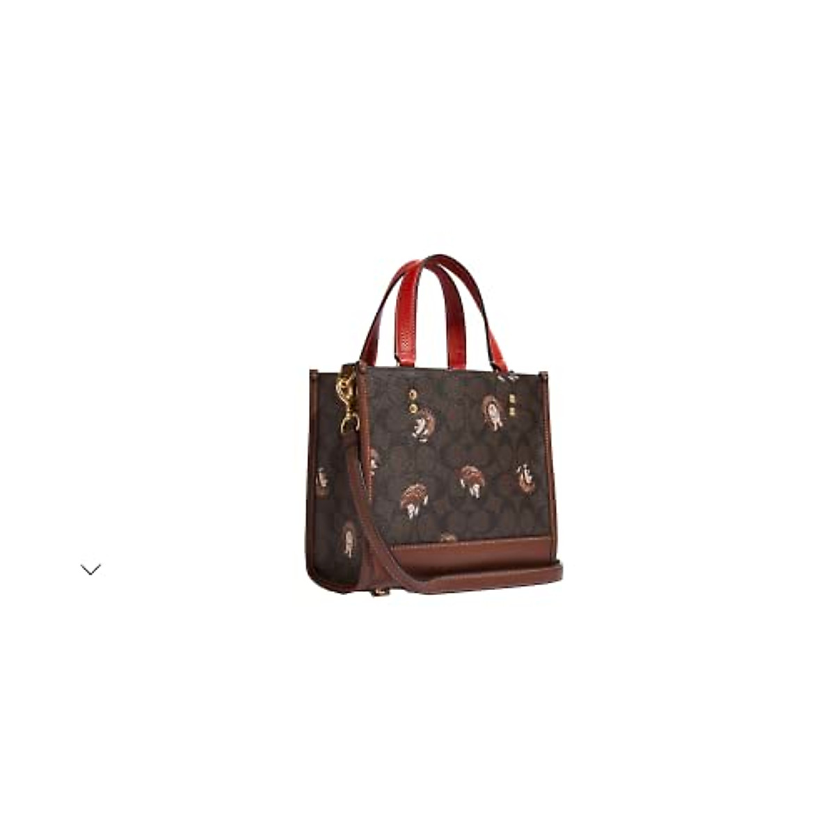 Coach Signature Jacquard Dempsey Tote 22 (IM/Brown Black Multi)