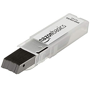 Amazon Basics 9mm (13-Point), Stainless Steel Snap Off Blades, 100/box
