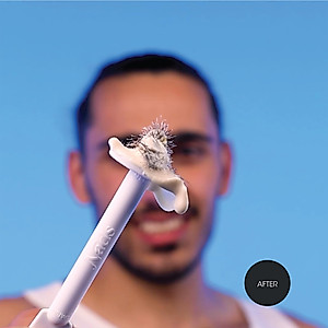 Nad's For Men Nose Waxing Kit - Hair Removal with Hard Wax, Moustache Protectors, Applicators, Spatulas, and Post-Wax Wipes