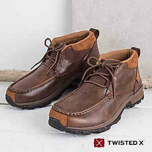Twisted X Men's Hiker Hiking Boot, Distressed Saddle, 9 W