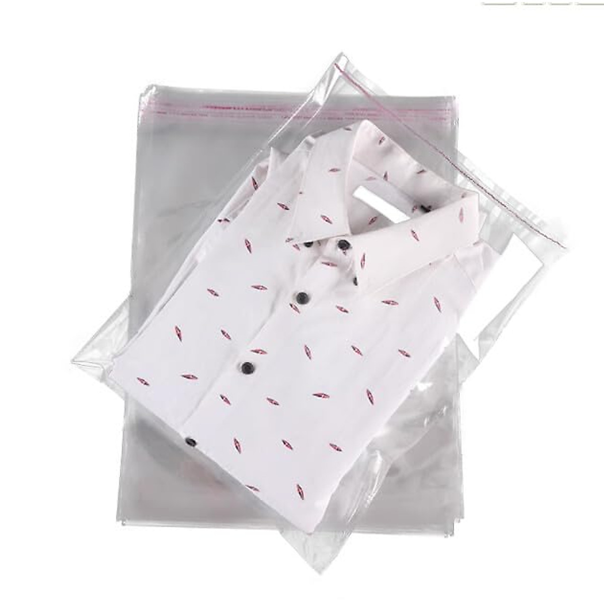 Versatile Clear Cello Bags - Perfect for Shirt Packaging and Clothing Sales - 100 Count 10x13 Inches