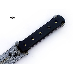 Full Tang Knives - Custom Handmade 26 Inch knife - Hand Forged Damascus steel Knife - Knife With Sheath, Ssmr-9981