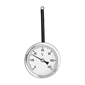 Household Garden Products 63mm Grill Thermometer Stainless Steel Bimetallic High Accuracy 0‑120℃ Easy Reading BBQ Thermometer for Machine