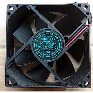 for YATE Loon D80SH-12 8025 12V 0.18A 8CM Chassis Cooling Fan