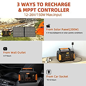 GOFORT 1000W Portable Power Station, 932Wh Solar Generator Power Supply Lithium Battery Pack with Wireless Charger, AC Outlets PD 60W Fast Charging USB QC3.0 Backup Battery for Outdoor Camping Home