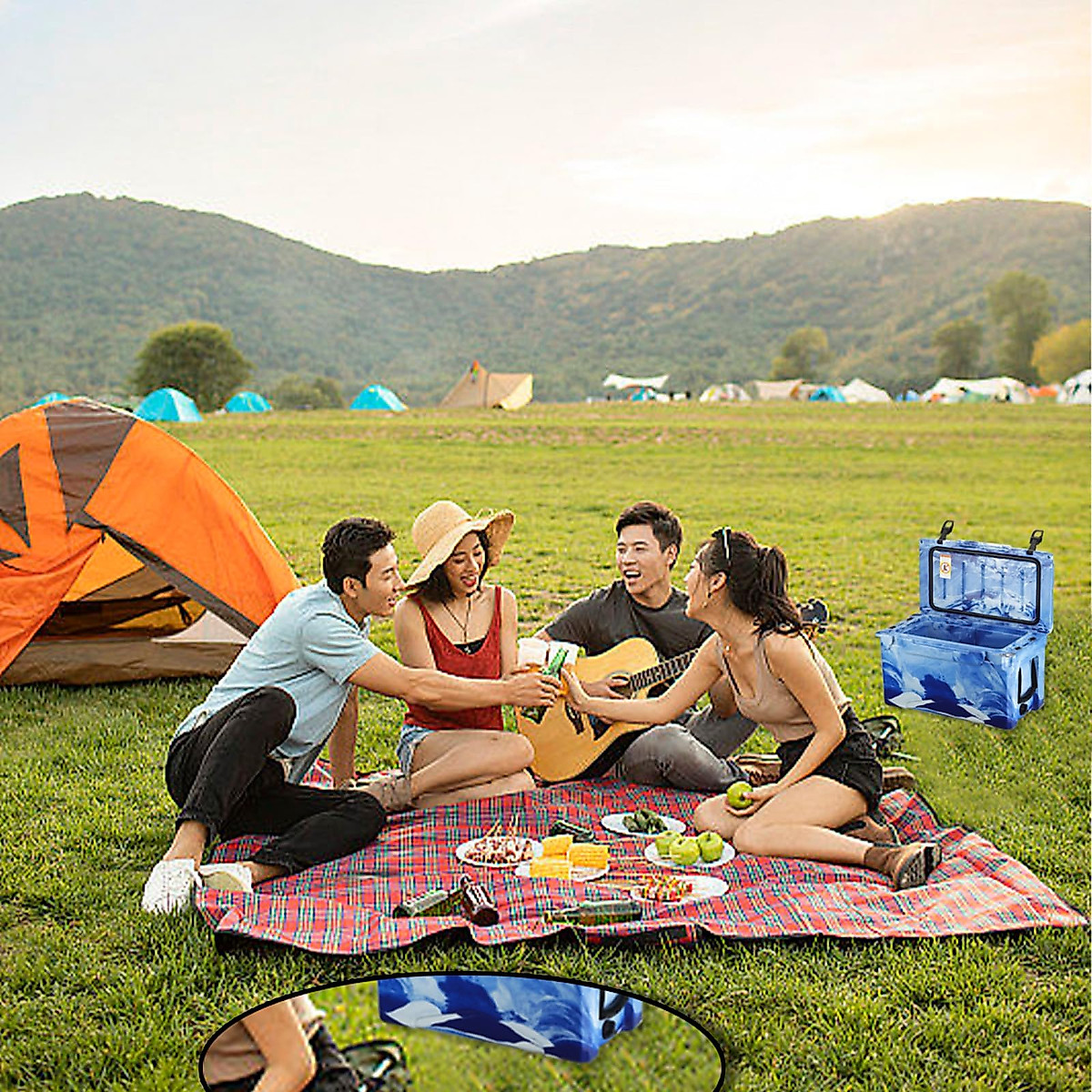 2pcs Cooler Drain Plugs, Cooler Drain Plug Kit Cooler Drain Plug Replacement Compatible with Yeti's Line of Roadie Tundra ORCA Cooler Tank Cooler Water Tank Ice Bucket Accessories