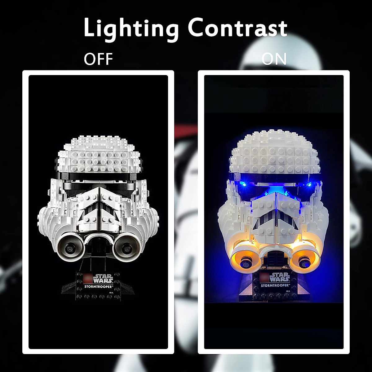 FRIFUN LED Light Set Compatible with Lego Stormtrooper Helmet 75276 (NOT Included The Model Sets)